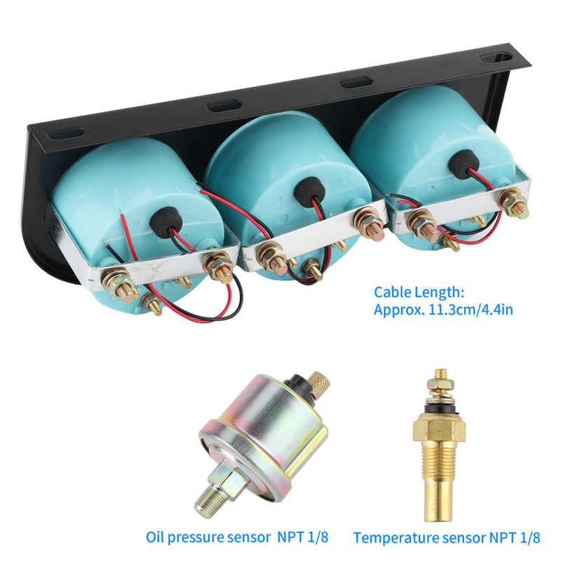 Universele Auto Triple Gauge Kit Water Temp + Volt... – Grandado