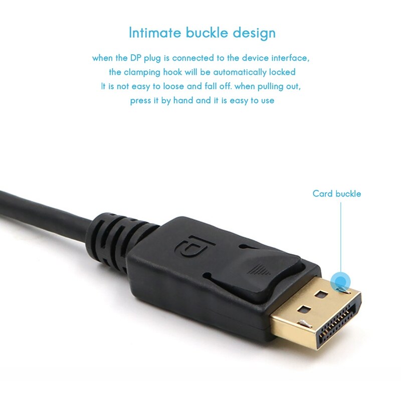 DisplayPort to HDMI Cable 1.8M 4K Display Port DP ... – Grandado