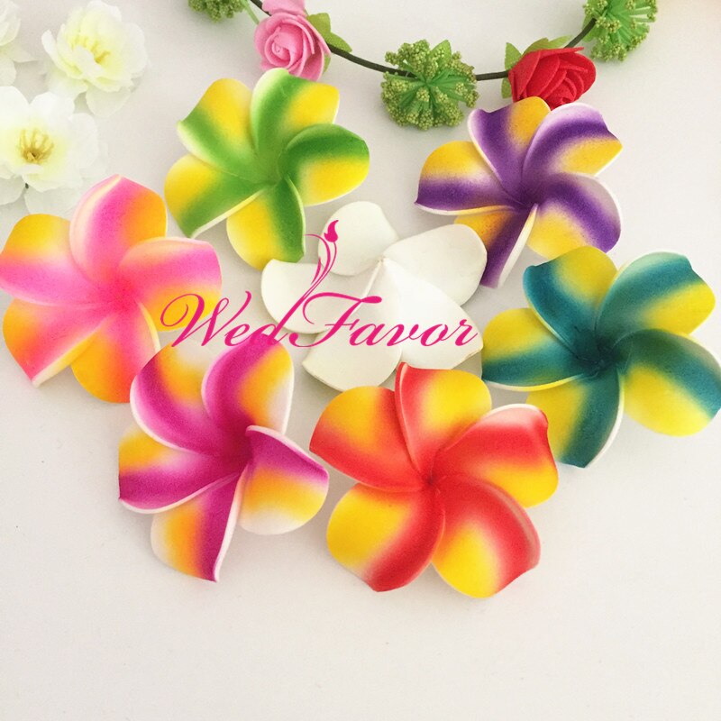 50pcs 7cm Multicolor Artificial Foam Frangipani Pl... – Vicedeal