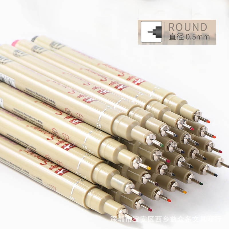 Colorful Needle Drawing Pen 0.5mm Fineliner Pigma ... – Grandado