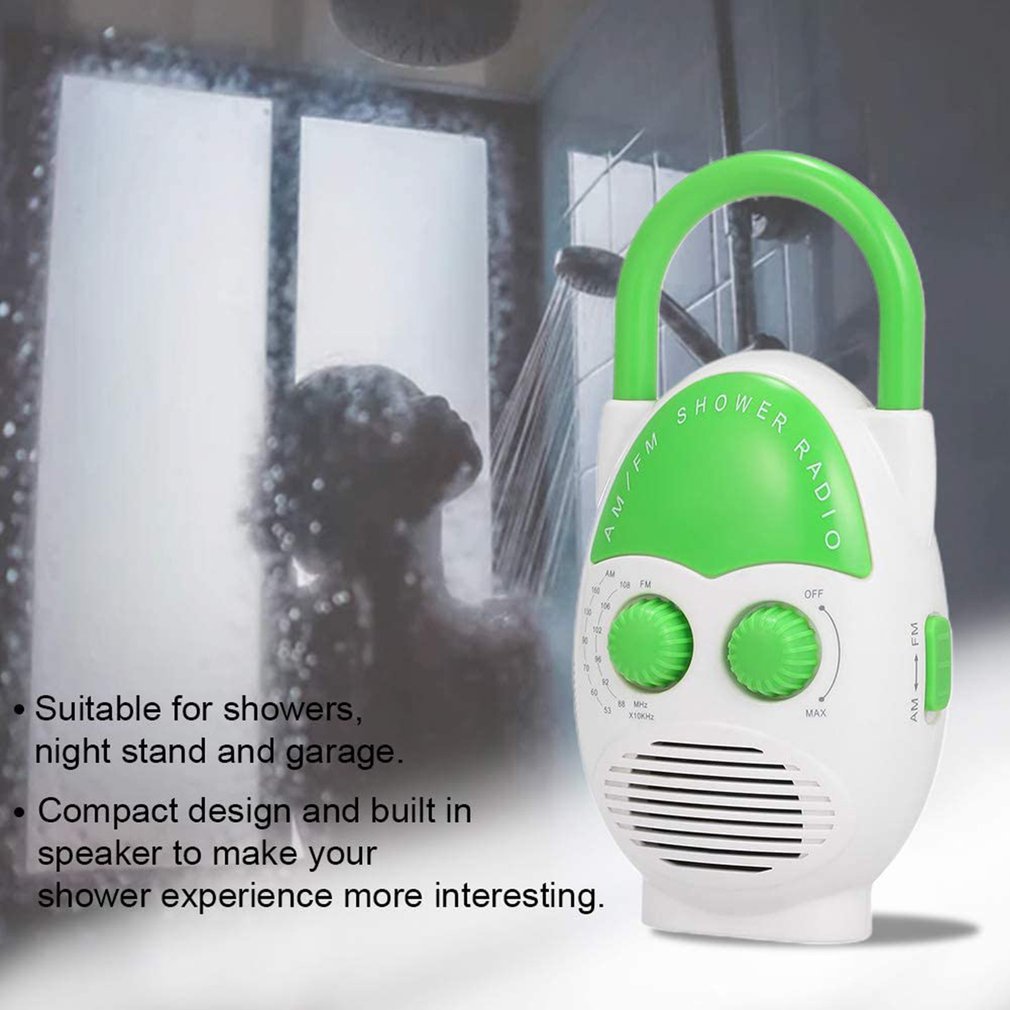 Shower Radio Mini Speaker AM FM Hanging Shower Rad... – Grandado
