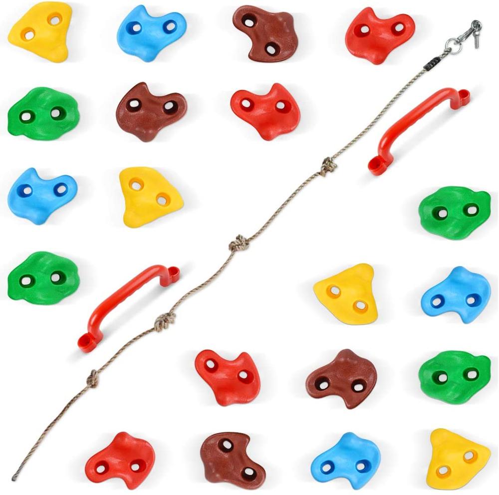 20 Rock Climbing Holds for Kids, Adult Rock Wall H... – Grandado