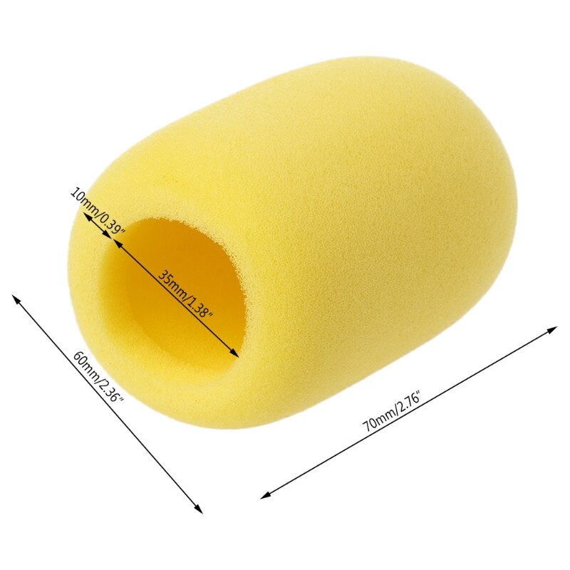 Soft Thicken Microphone Foam Mic Cover Sponge Cap ... – Grandado