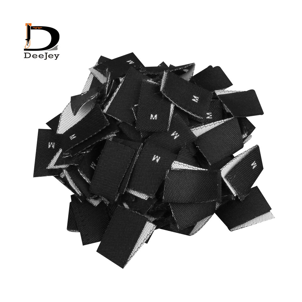 100 pcs / garment size label clothing woven tags n... – Vicedeal