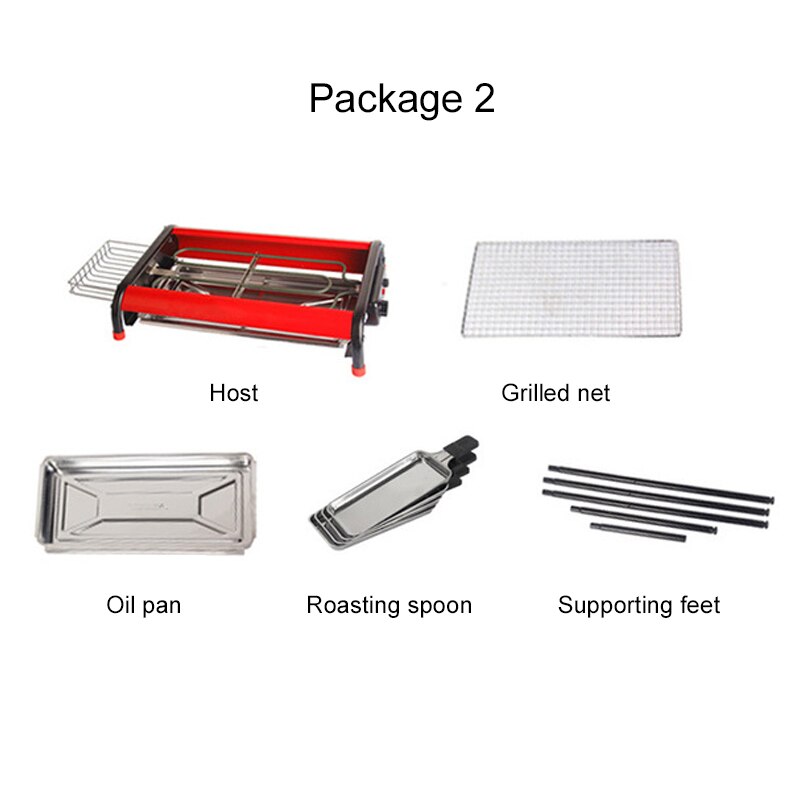 Electric Smokeless BBQ Grill Household Outdoor Cam... – Grandado