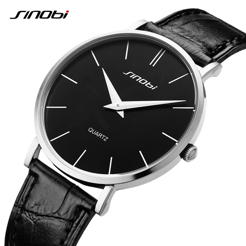 SINOBI Ultra thin Classic Casual Quartz Wrist watc... – Grandado