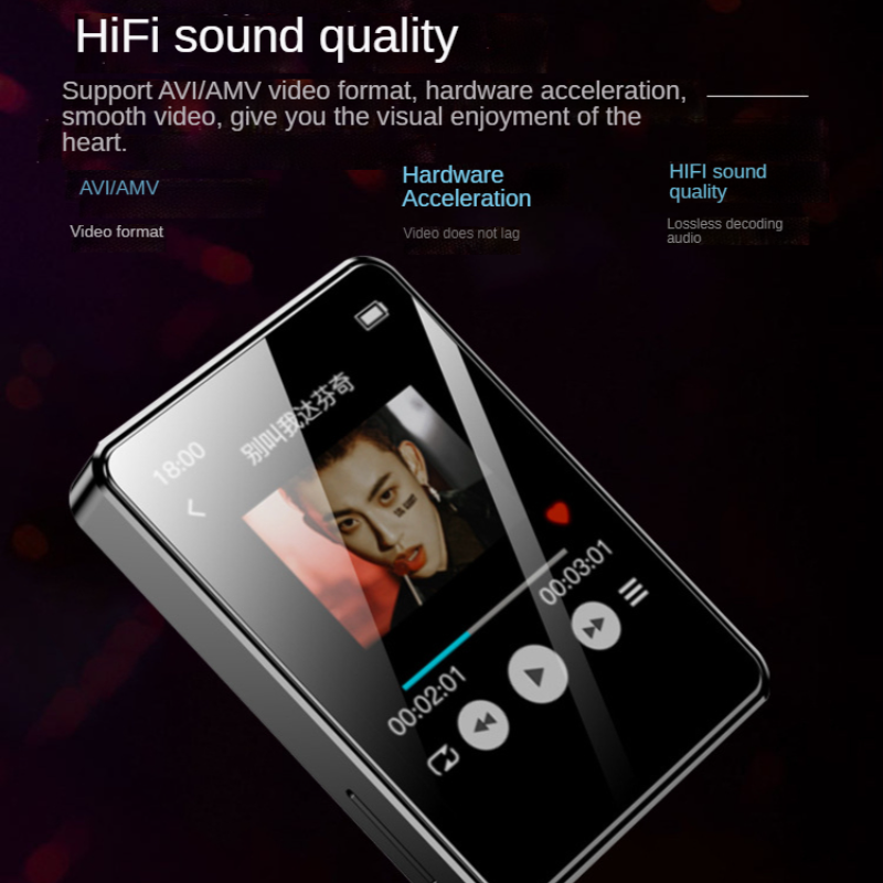 Bluetooth MP4 / MP3 full touch student Walkman e-b... – Grandado