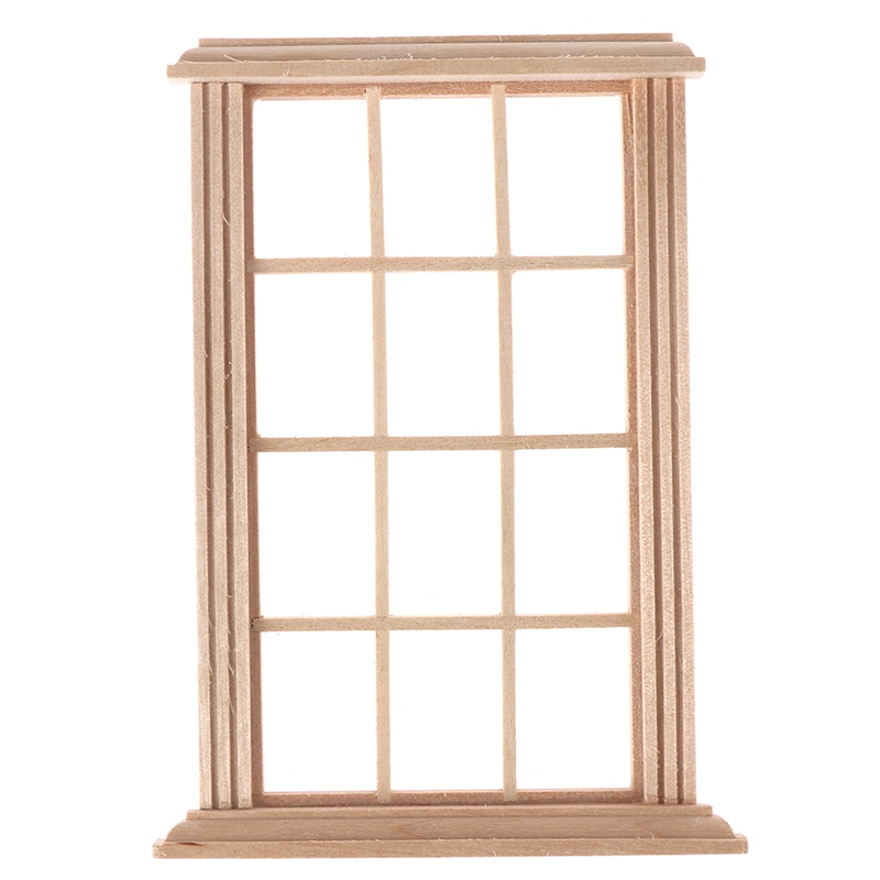 ZTOYL 1:12 Dollhouse Wooden Window Frame Miniature... – Grandado