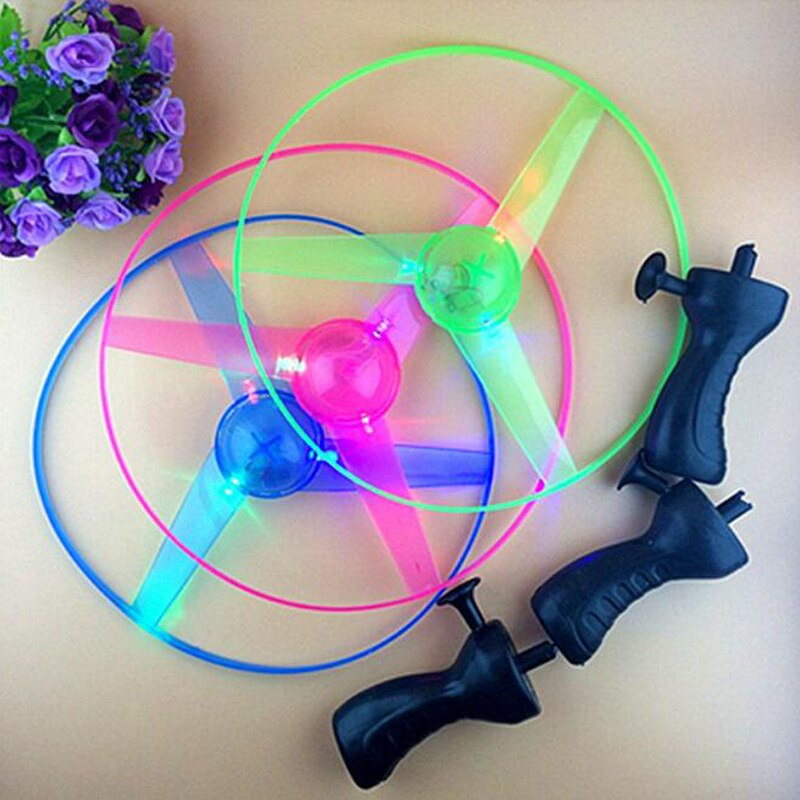 1 Set Colorful Plastic Electric Rotating Flying Gy... – Vicedeal