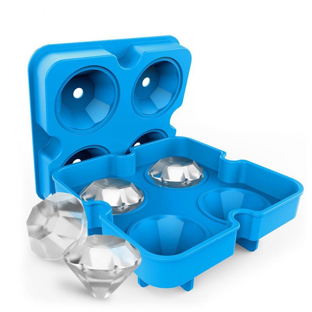 Ice Cube Box Reusable Food Grade Silicone Diamond ... – Grandado