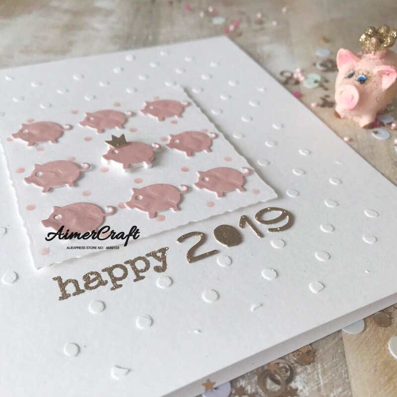 2PCS Pig Animal Metal Cutting Dies Scrapbooking St... – Grandado