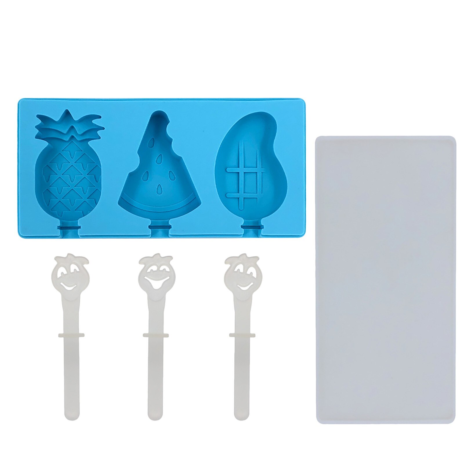 6 Cells Cute Fruit Ice Cream Mold DIY Popsicle Mak... – Grandado