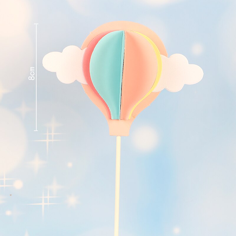 Kleur Cloud Air Ballon Cake Topper Kids Birthday C... – Grandado