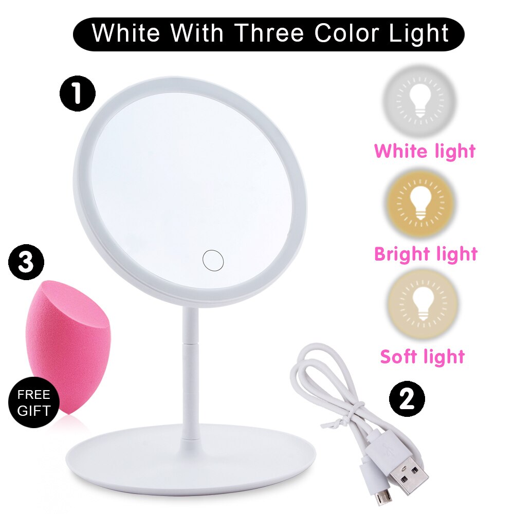 Makeup Light Mirrors With LED Light Natural White ... – Vicedeal