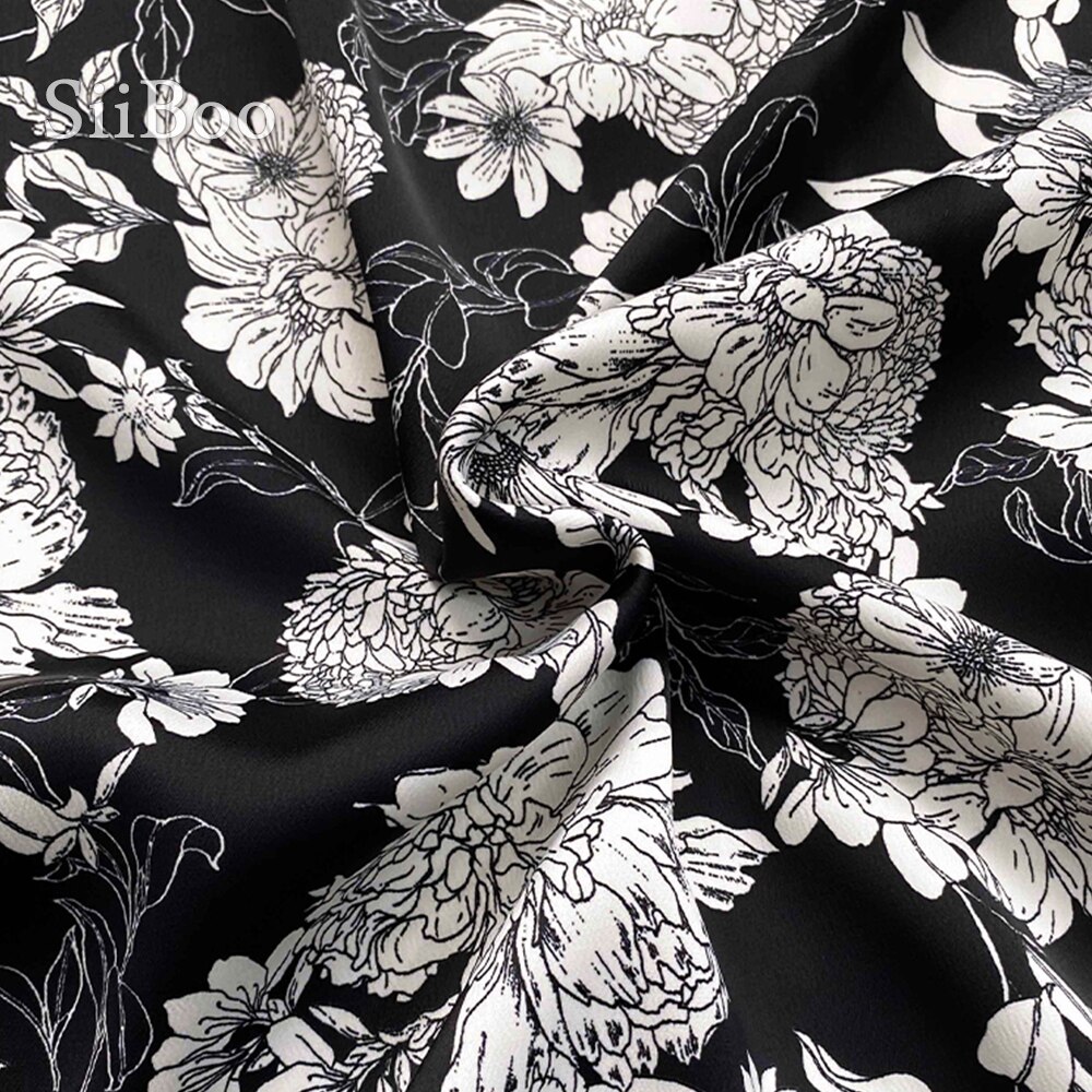 Siiboo polyester crepe satin fabric for dress shir... – Grandado