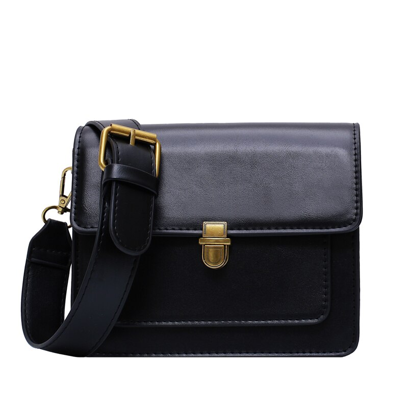 Solid Color PU Leather Crossbody Bags for Women Lo... – Grandado