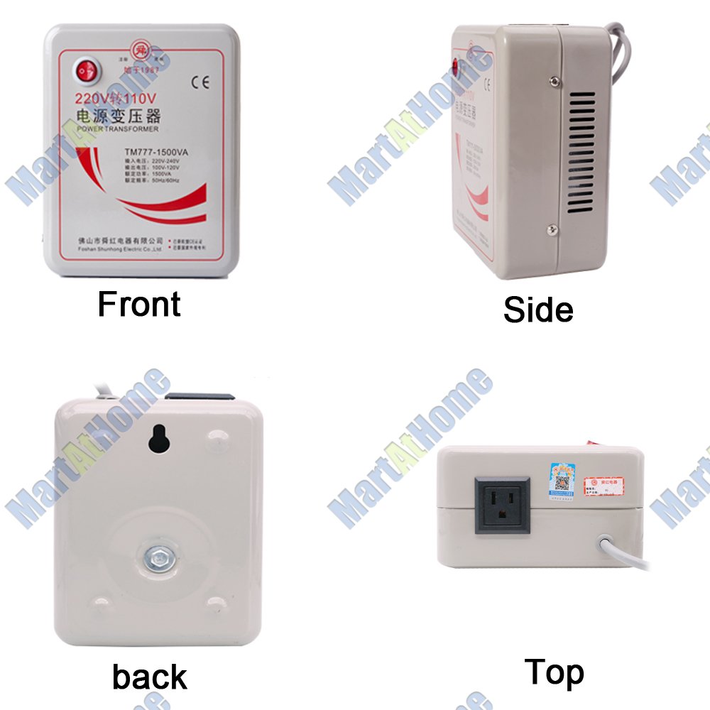 220 V to 110 V 1500W Step Down or 110V to 220 V 15... – Grandado