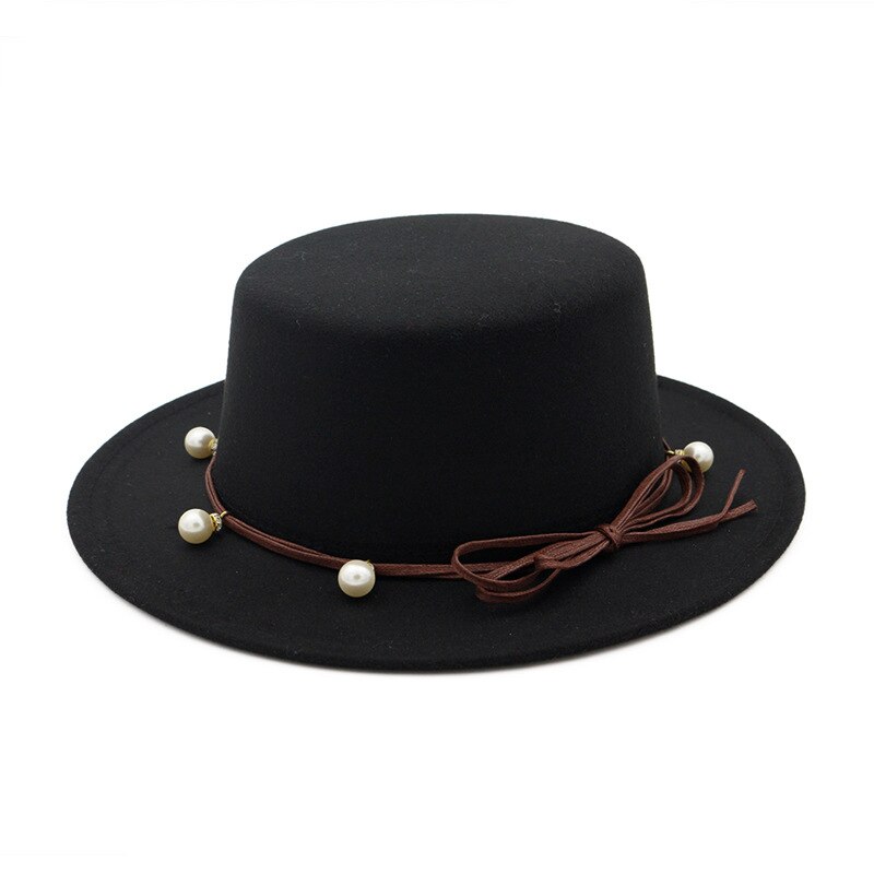 parel accessoires wol vilten dakranden hoed Modieu... – Grandado