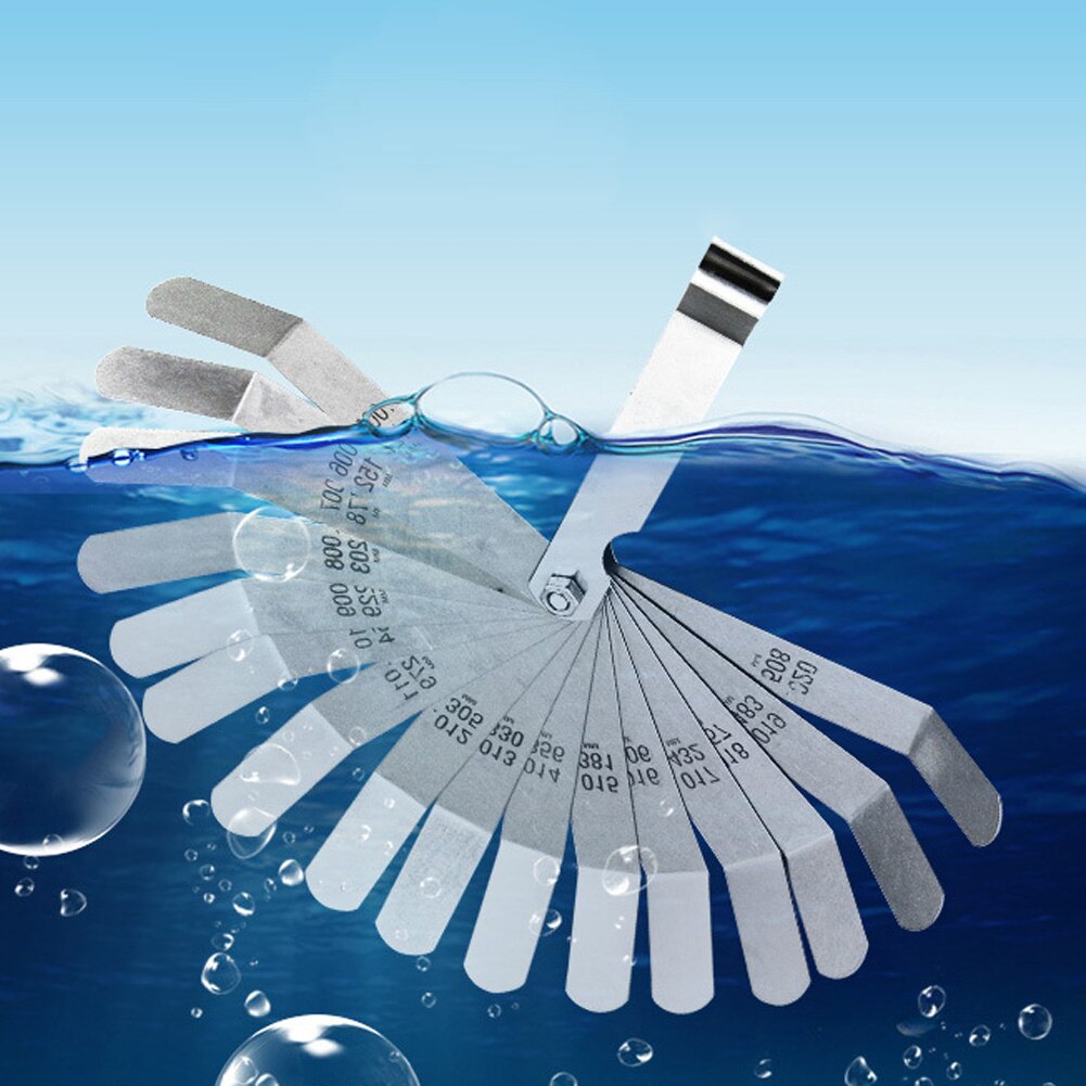 16 Blades Metric Imperial Feeler Useful Gauge Curv... – Grandado