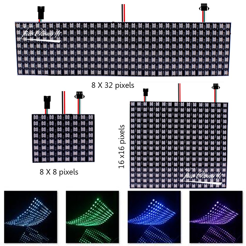 WS2812 Digitale Flexibele Led Geprogrammeerd Panel... – Vicedeal