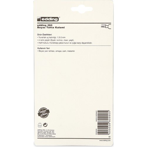 Edding skrivtavla penna 260/4 lü blandade lärare f... – Grandado
