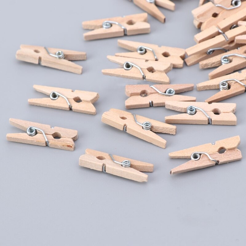 50Pcs/Set Mini DIY Wooden Clothes Photo Paper Pegs... – Vicedeal