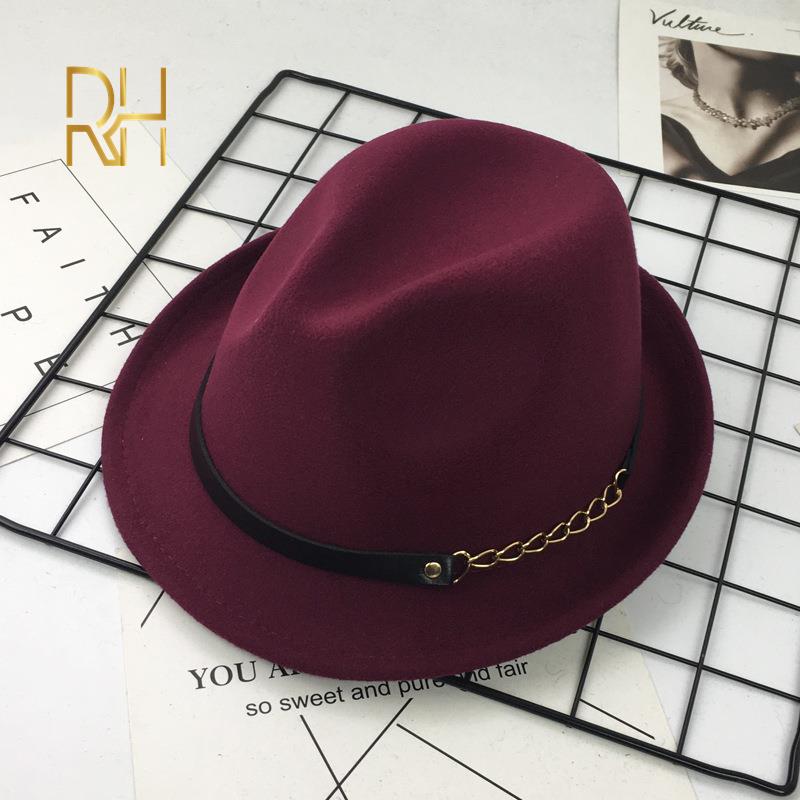 Fühlte Winter Hüte Mens Fedora Wolle Jazz Hut Herb... – Vicedeal
