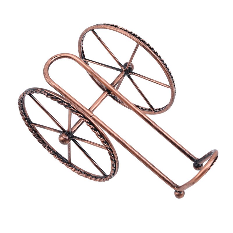 Retro Metal Red Wine Rack Bronze Iron wheels Wine ... – Grandado