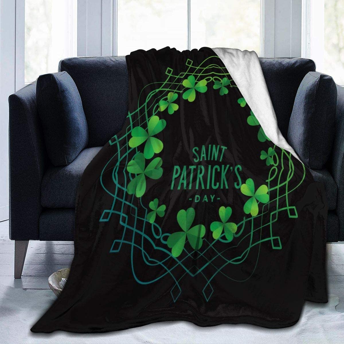 Stylish Saint Patrick Throw Blanket Suitable Ultra... – Grandado