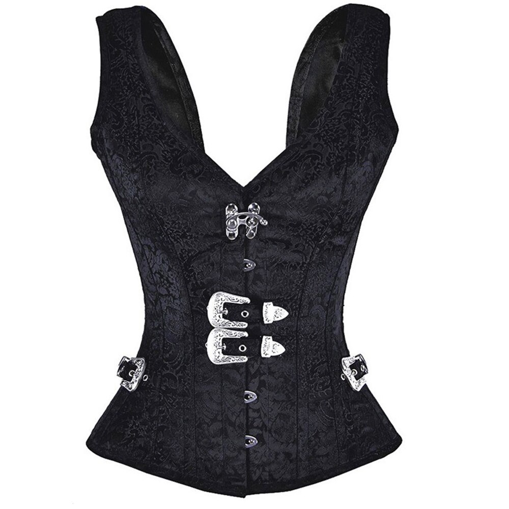 Gothic Steampunk Costume Corset Waist Trainer Over... – Grandado