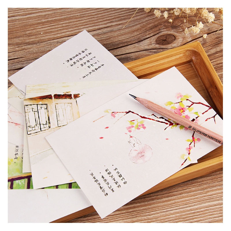 30 Sheets/Set Cute Chinese Style Postcard Greeting... – Grandado