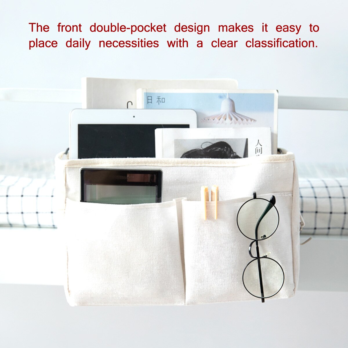 Multifunction Bedside Storage Hanging Bag Bed Tabl... – Grandado