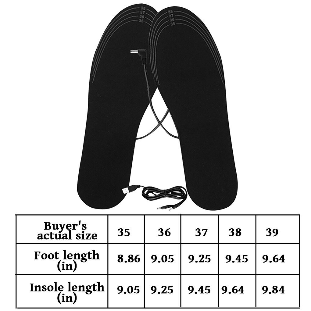 USB Heated Shoe Insoles Feet Warm Sock Pad Mat Ele... – Vicedeal