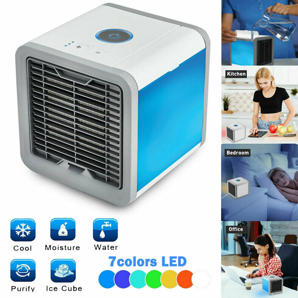 Mini Air Conditioner Air Cooler Fan 7 Colors Light... – Vicedeal