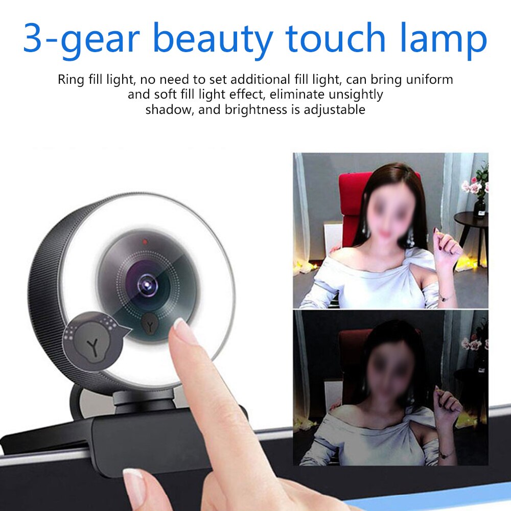 Auto Focus 1080P/2K Webcam Web Noise-cancelling Ca... – Grandado