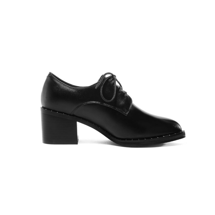 QUTAA Square Heel Pointed Toe Casual Women Single ... – Vicedeal