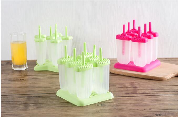 1PC 6 Cells Popsicles Mold Plastic Frozen Ice Crea... – Grandado