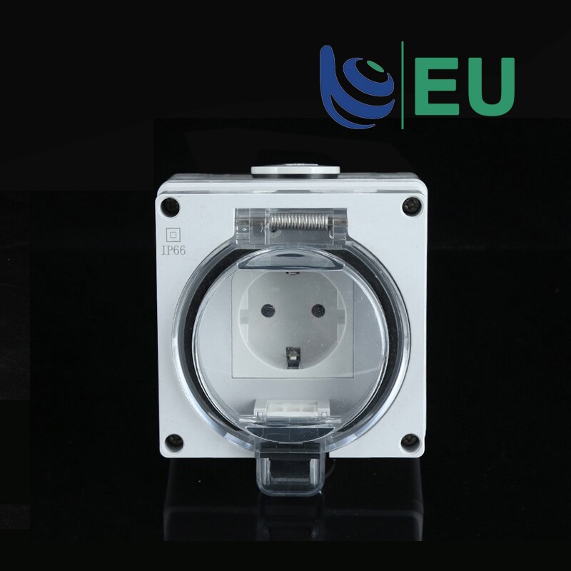 IP66 Waterproof 1Gang Socket EU 250V 16A – Grandado