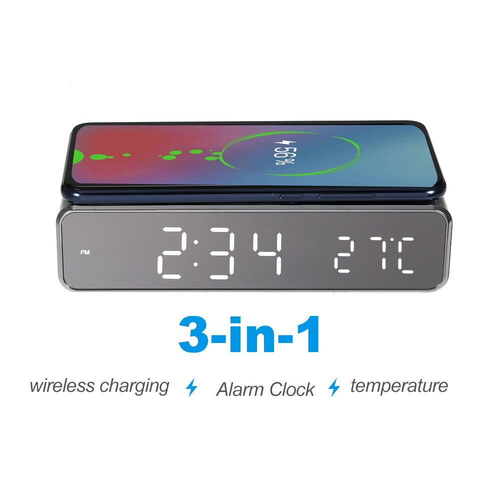3 In 1 Multi-function LED Clock Alarm Clock with T... – Grandado