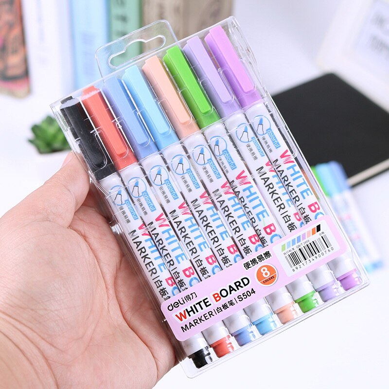 12 color White board Marker Erasable pen for White... – Vicedeal
