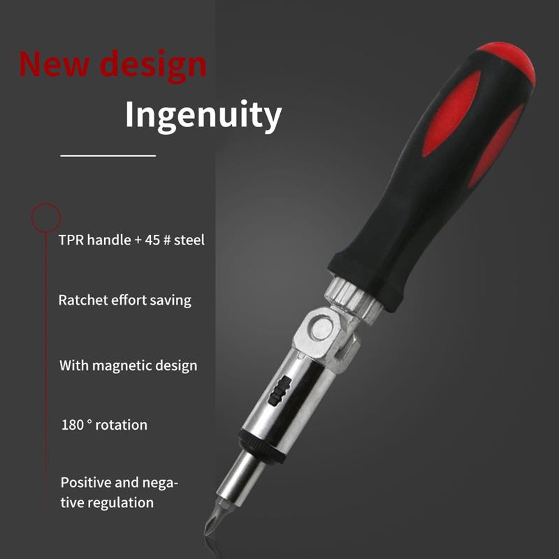 Ratchet Screwdriver 180 Degree T-type Foldable Scr... – Grandado