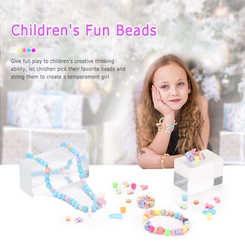 DIY Colorful Handmade Beads Girls Plastic Pop Bead... – Grandado