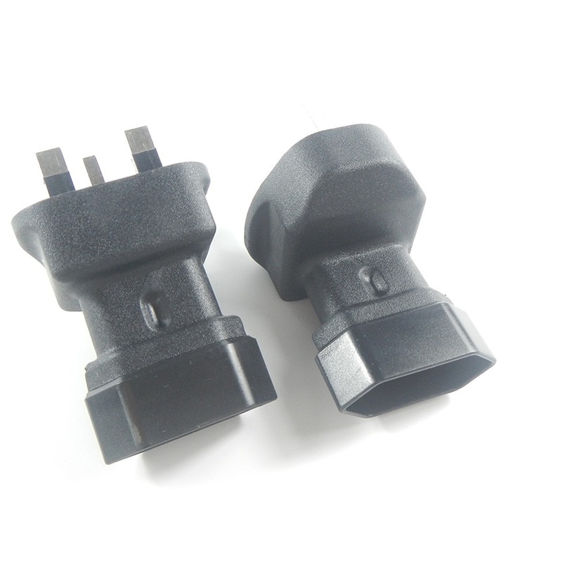 UK TO EU Plug 3Pin Male turn 2Pin 4.0mm Female Plu... – Grandado