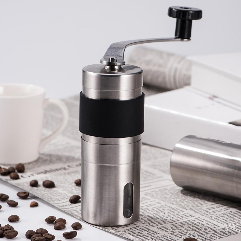 Molinillo de café plateado de 2 tamaños, Mini moli... – Grandado