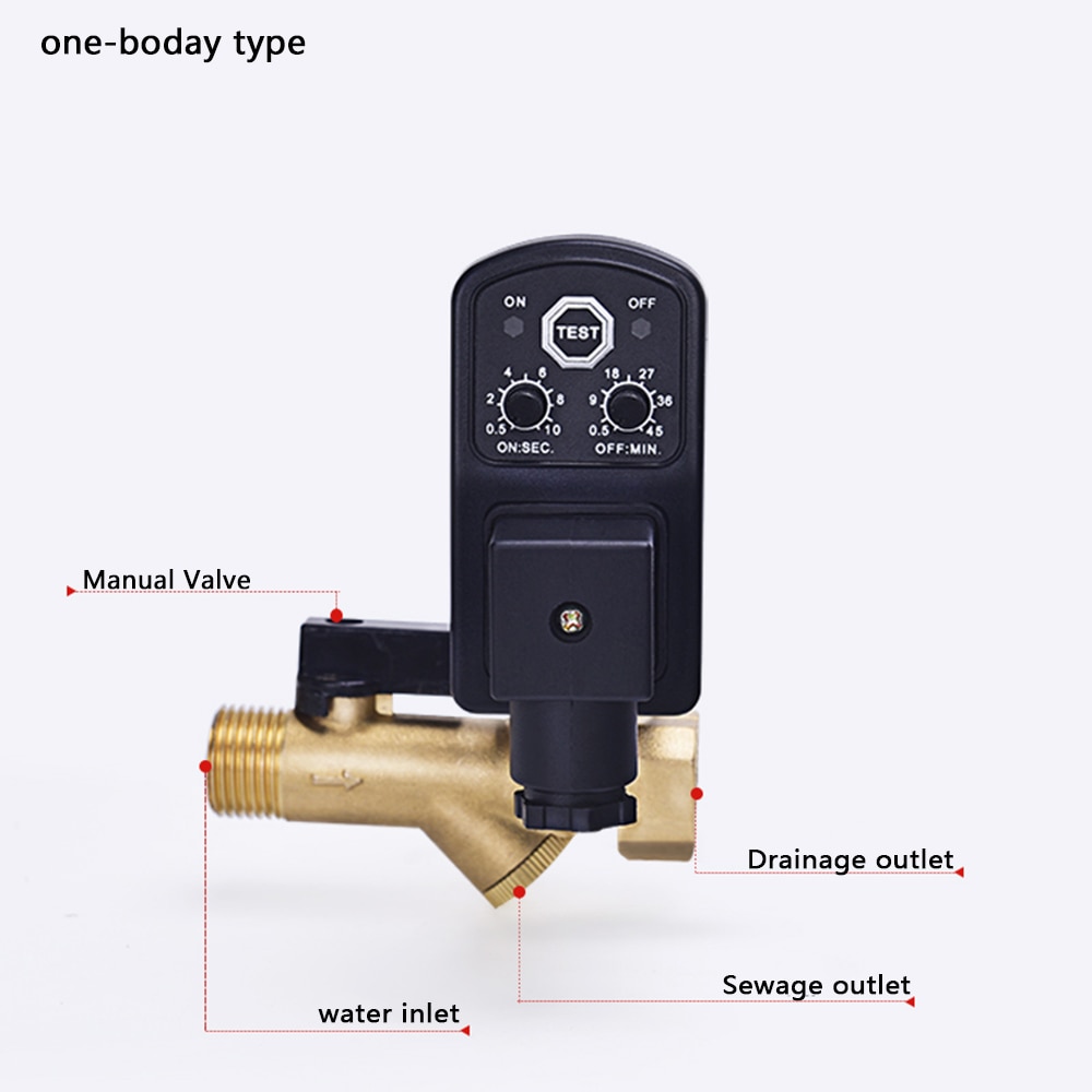 1/2inch DN15 AC 220V Electronic Timed 2way Air Com... – Grandado