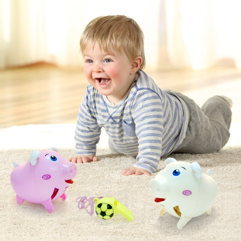 Whistle Jump Pig Toys Voice Sound Control Light El... – Vicedeal