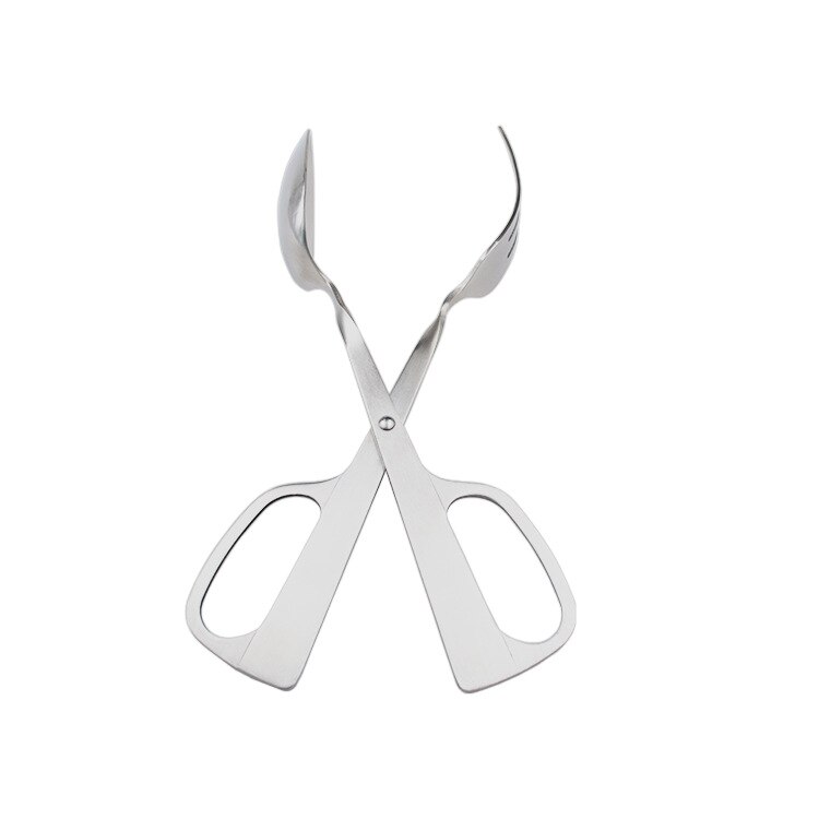 Stainless Steel Salad Servers Spoon Scissor Tong S... – Vicedeal