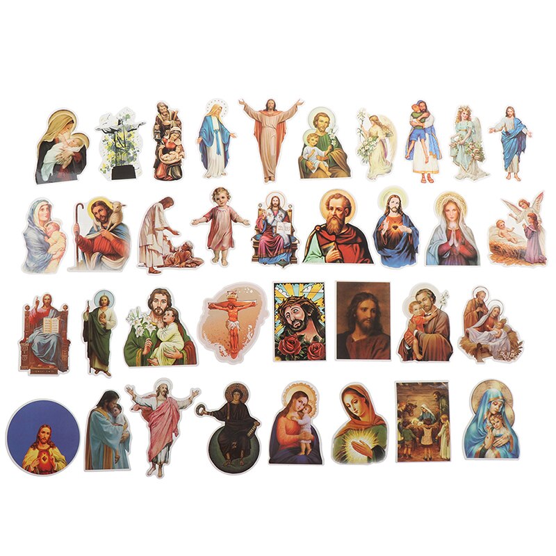 68pcs Jesus Christian Prayer Cartoon Stickers Toy ... – Grandado