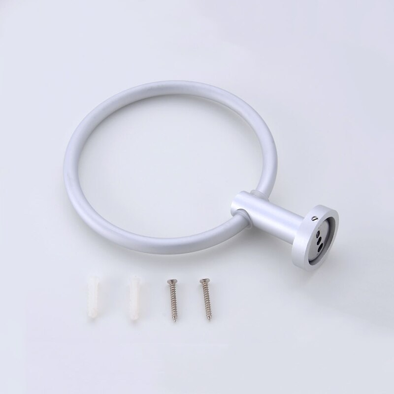 Space Aluminium Wall Mounted Bath Towel Ring Hand ... – Grandado