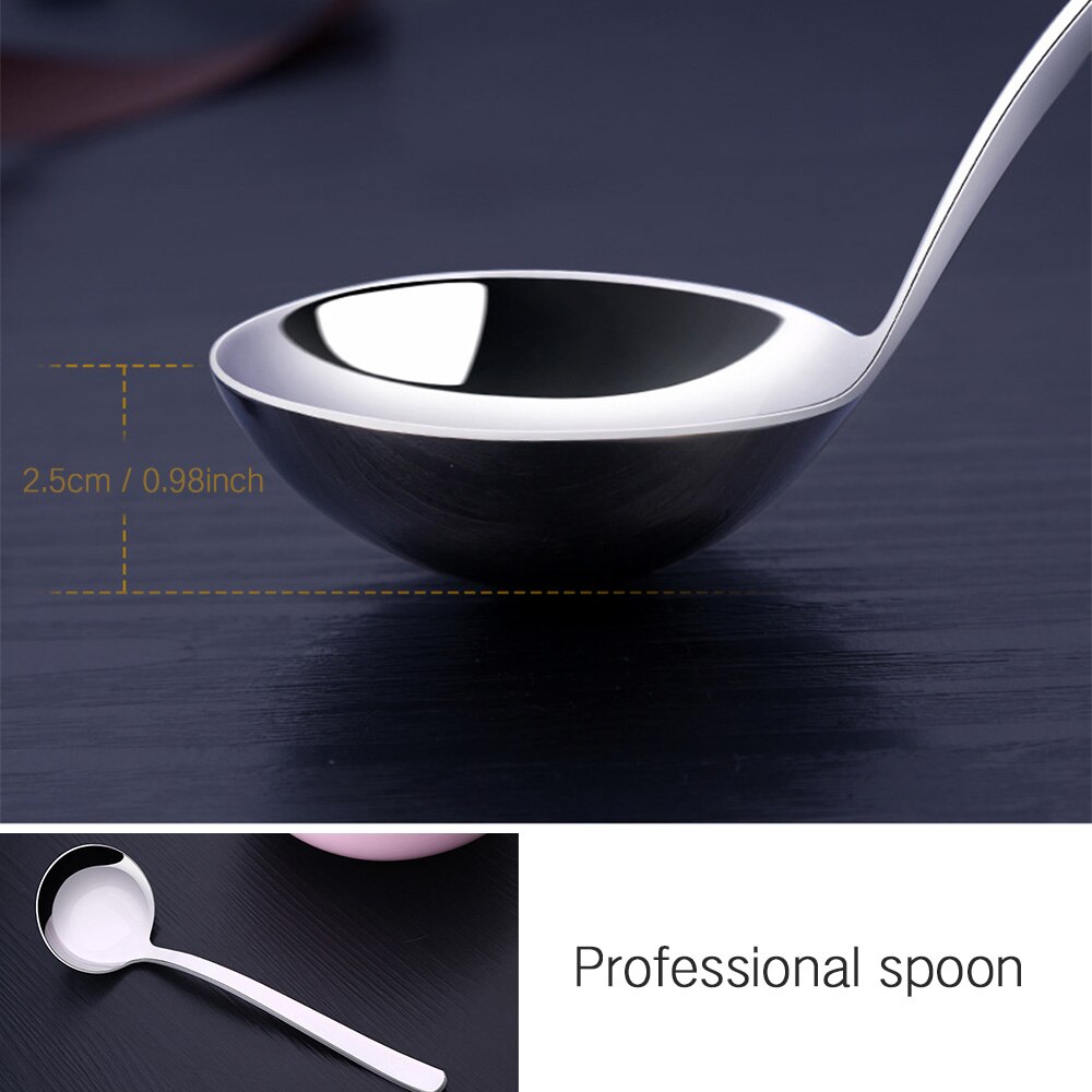 Long Handle Thickened Soup Spoon Stainless Steel N... – Vicedeal